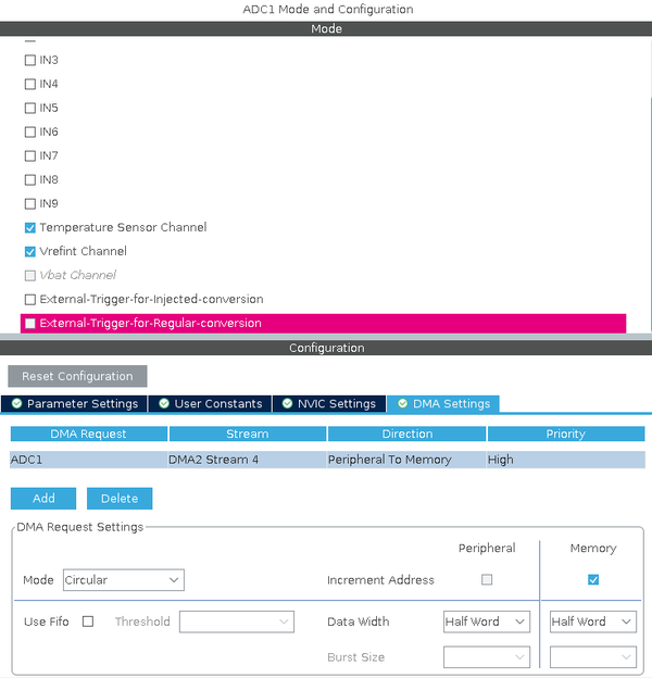 STM32 internal temperature and voltage reference - Stm32World Wiki